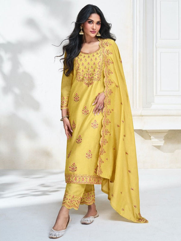 Buy Premium Silk Embroidery Salwar Kameez - Indian Dress - C1018C ...
